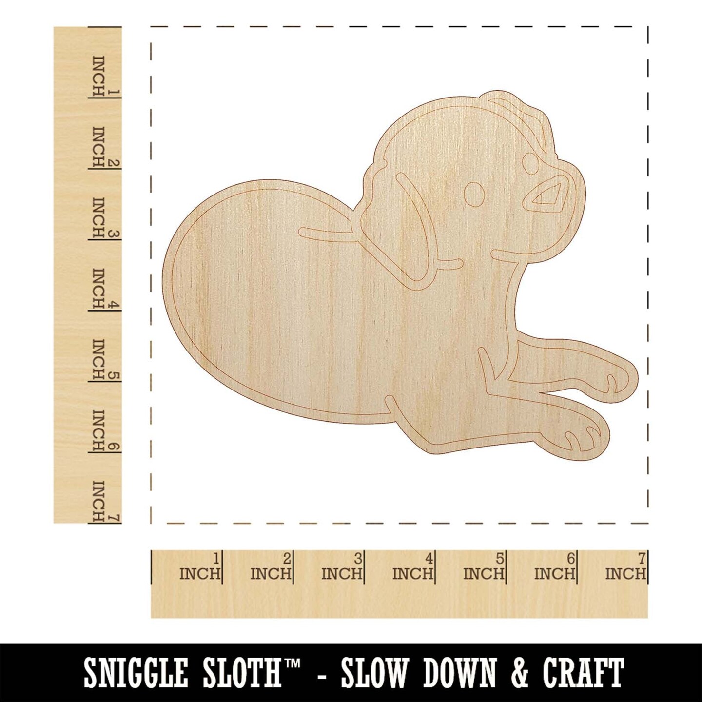 Labrador Retriever Laying Down Dog Unfinished Wood Shape Piece Cutout ...