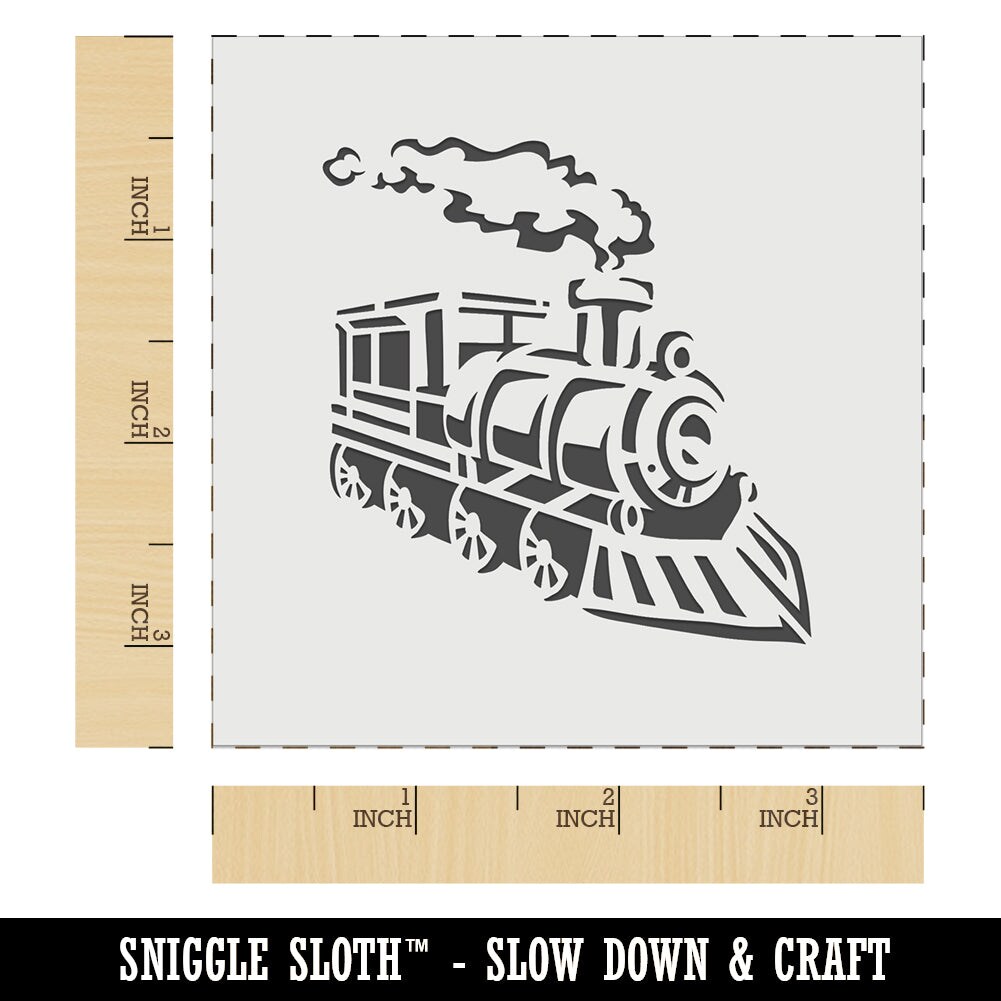 Train Steam Engine Locomotive Transportation Vehicle Wall Cookie DIY ...