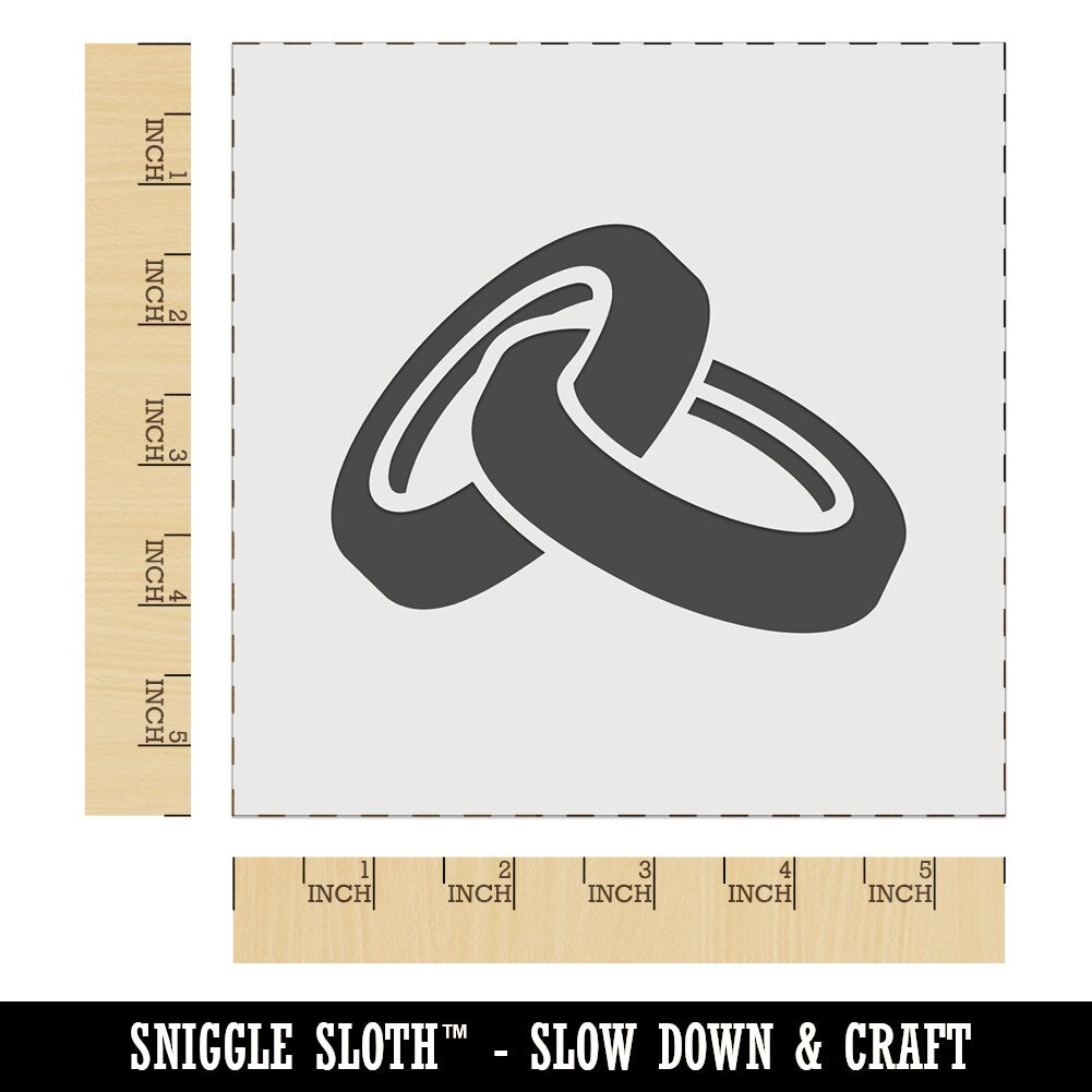 Wedding Ring Bands Rings Wall Cookie DIY Craft Reusable Stencil | Michaels