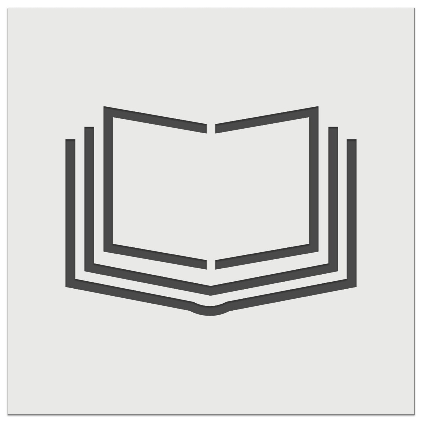 Open Book Reading Symbol Wall Cookie DIY Craft Reusable Stencil | Michaels