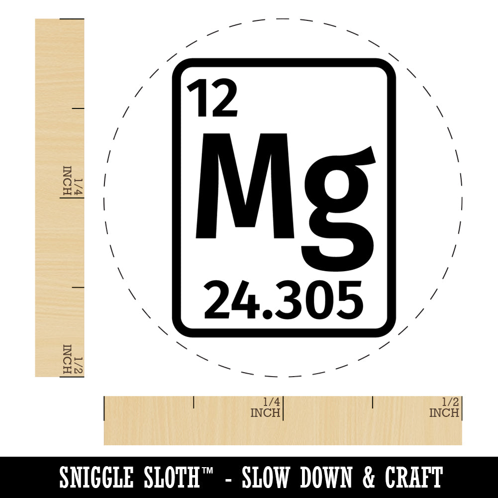 Magnesium Periodic Table of Elements Science Chemistry Self-Inking ...