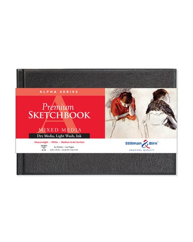 ALPHA HARDBOUND MIXED MEDIA SKETCHBOOK 62SH 150GSM 9X6 | Michaels