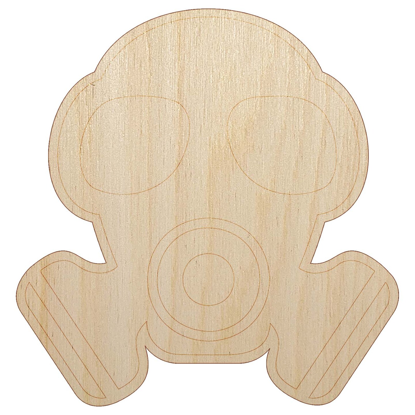 Chemical Gas Mask Ventilator Pandemic Unfinished Wood Shape Piece ...