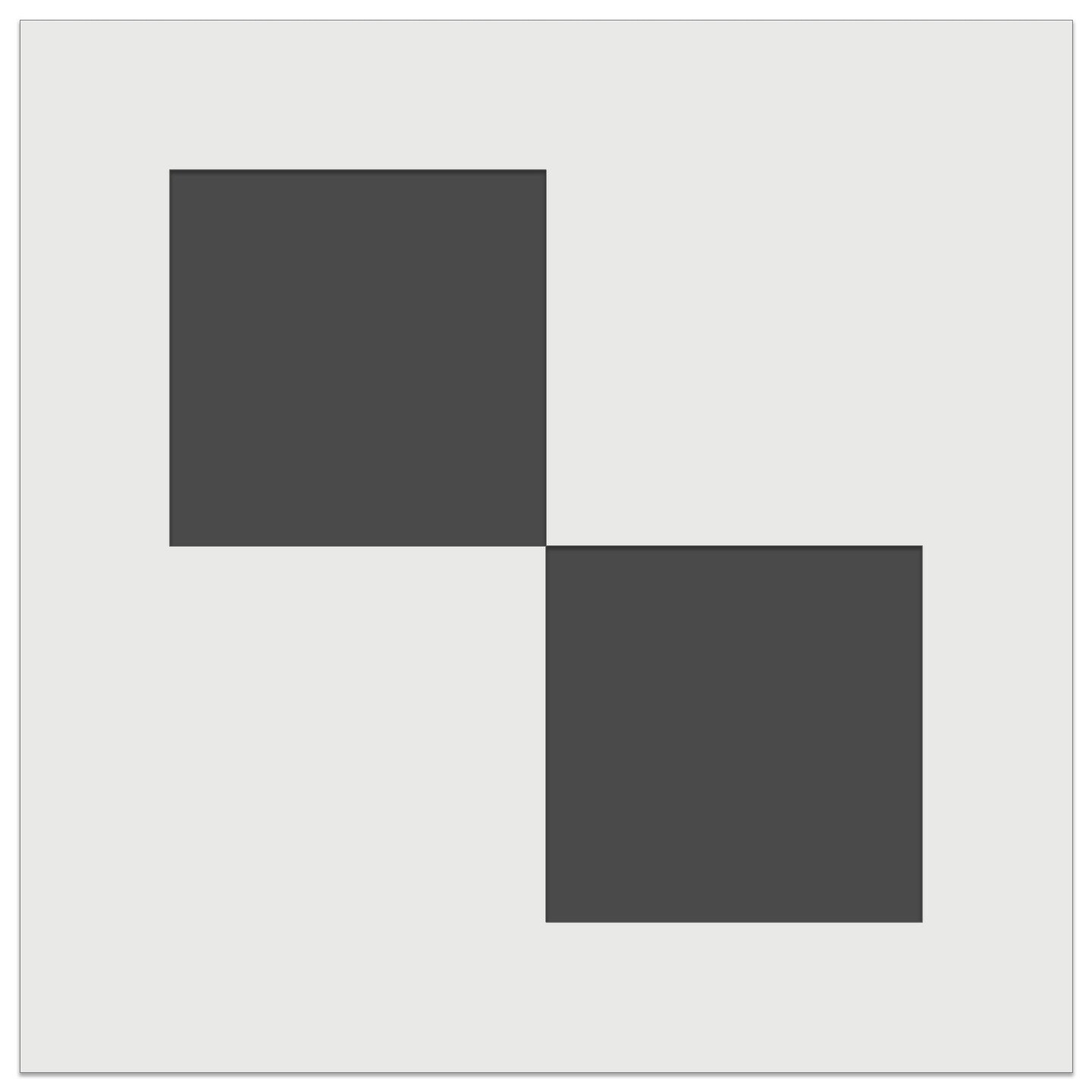 Two Squares for Checkerboard Pattern Wall Cookie DIY Craft Reusable ...