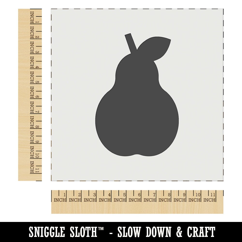 Pear Fruit Solid Wall Cookie DIY Craft Reusable Stencil | Michaels