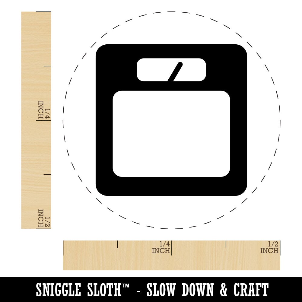Weight Loss Tracker Scale Rubber Stamp for Stamping Crafting Planners ...