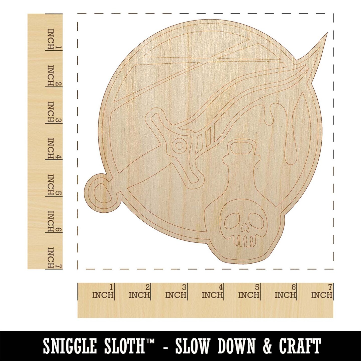 Rogue Poisoned Dagger Unfinished Wood Shape Piece Cutout for DIY Craft ...