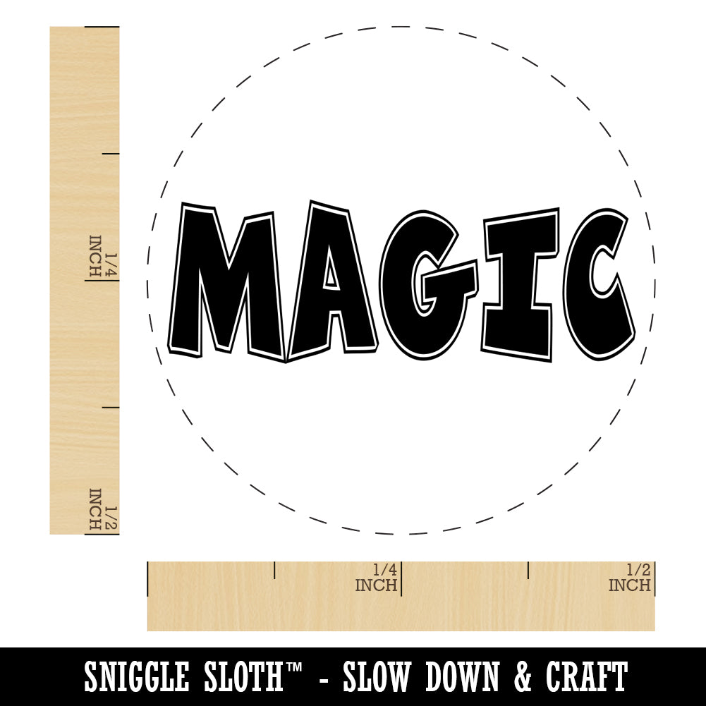 Magic Fun Text Self-Inking Rubber Stamp for Stamping Crafting Planners ...