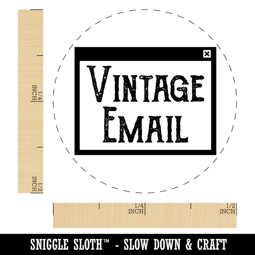 Fun Mail Vintage Email Letter Penpal Self-Inking Rubber Stamp Ink ...