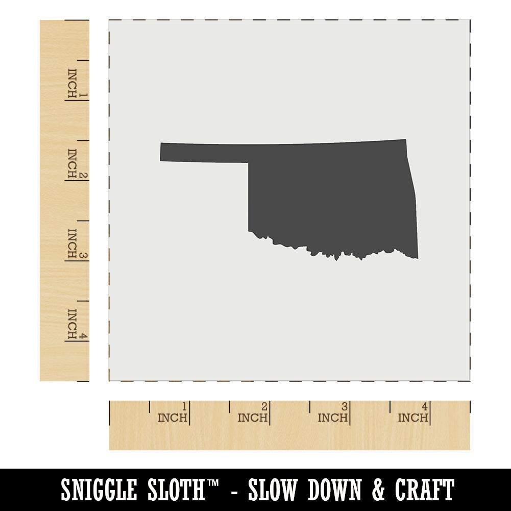 Oklahoma State Silhouette Wall Cookie DIY Craft Reusable Stencil | Michaels