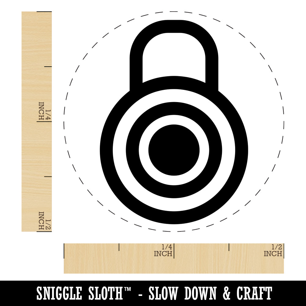 Combination Lock Doodle Self-Inking Rubber Stamp for Stamping Crafting ...