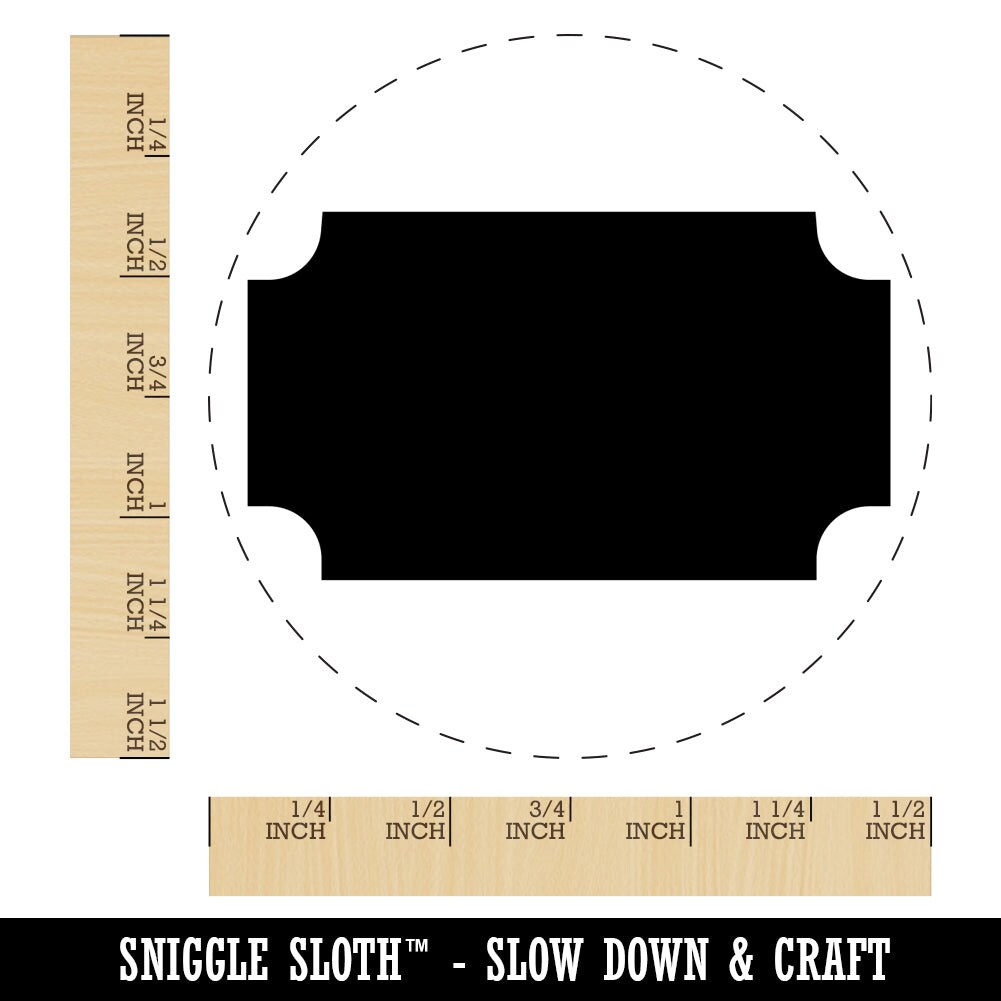 Movie Theater Raffle Ticket Solid Self-Inking Rubber Stamp for Stamping ...