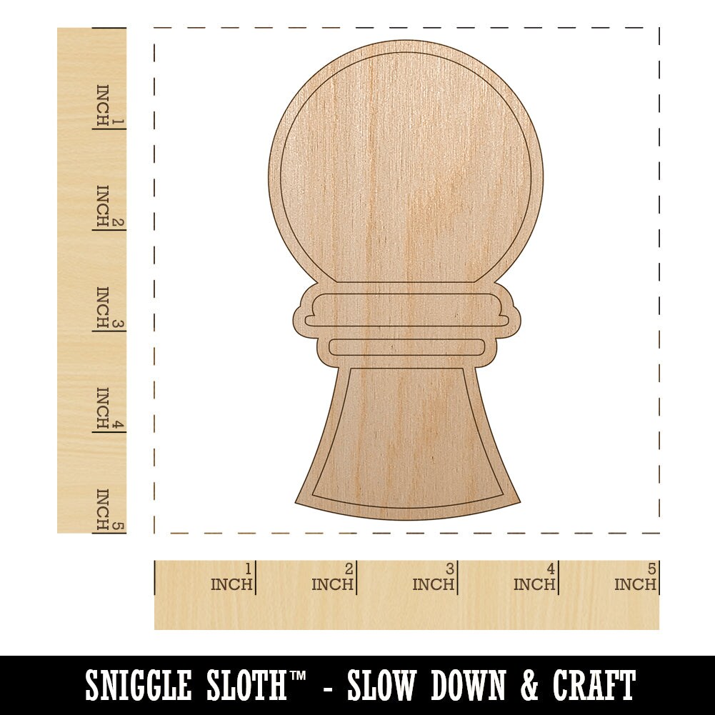 Chess Piece White Pawn Unfinished Wood Shape Piece Cutout for DIY Craft ...