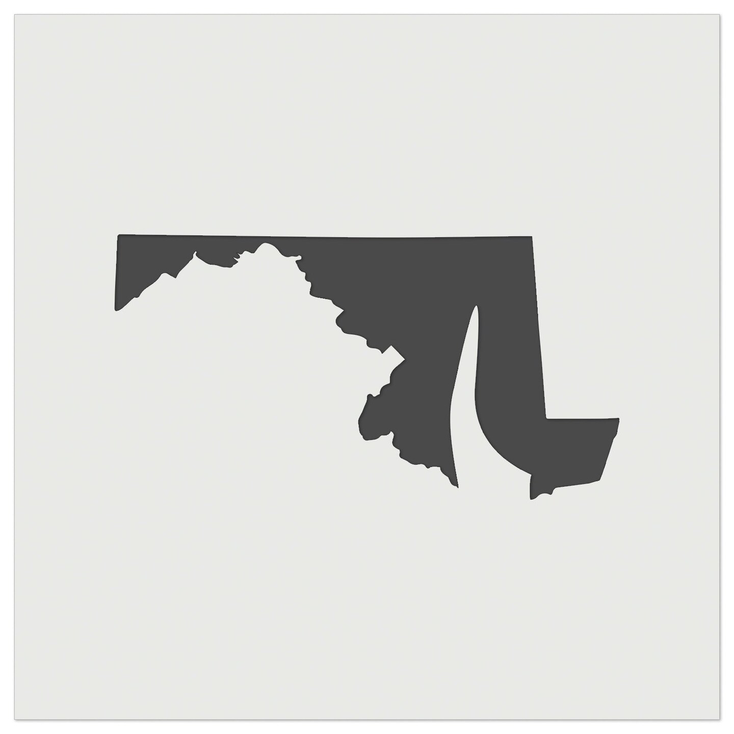 Maryland State Silhouette Wall Cookie DIY Craft Reusable Stencil | Michaels