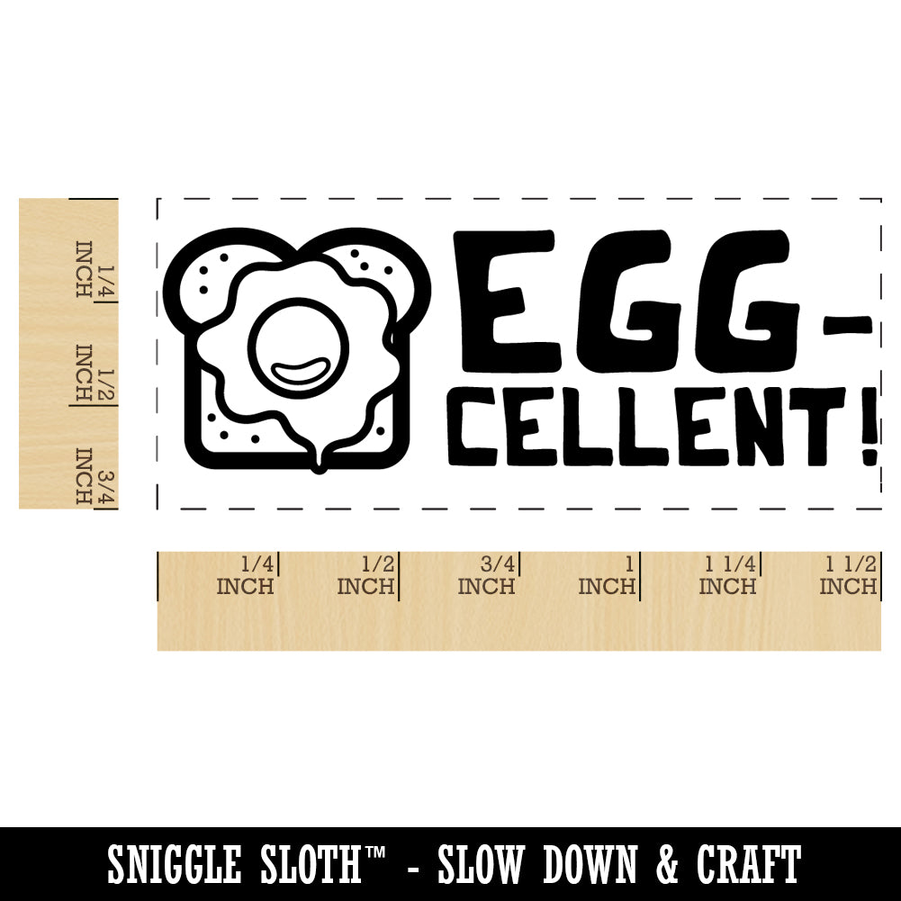 Egg-cellent Excellent Egg on Toast Teacher Student School Self-Inking ...