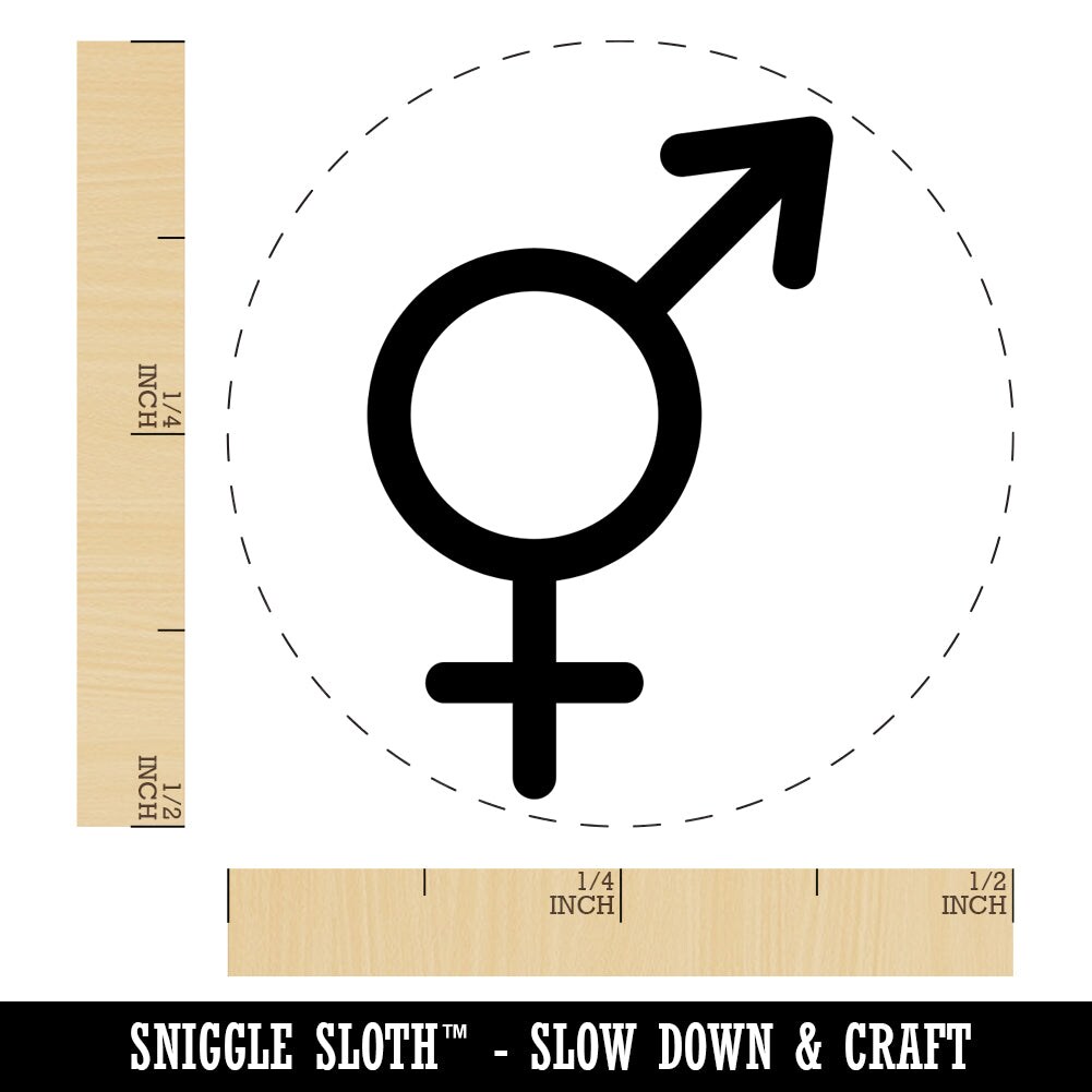 Male and Female Sign Intersex Androgynous Hermaphrodite Gender Symbol ...