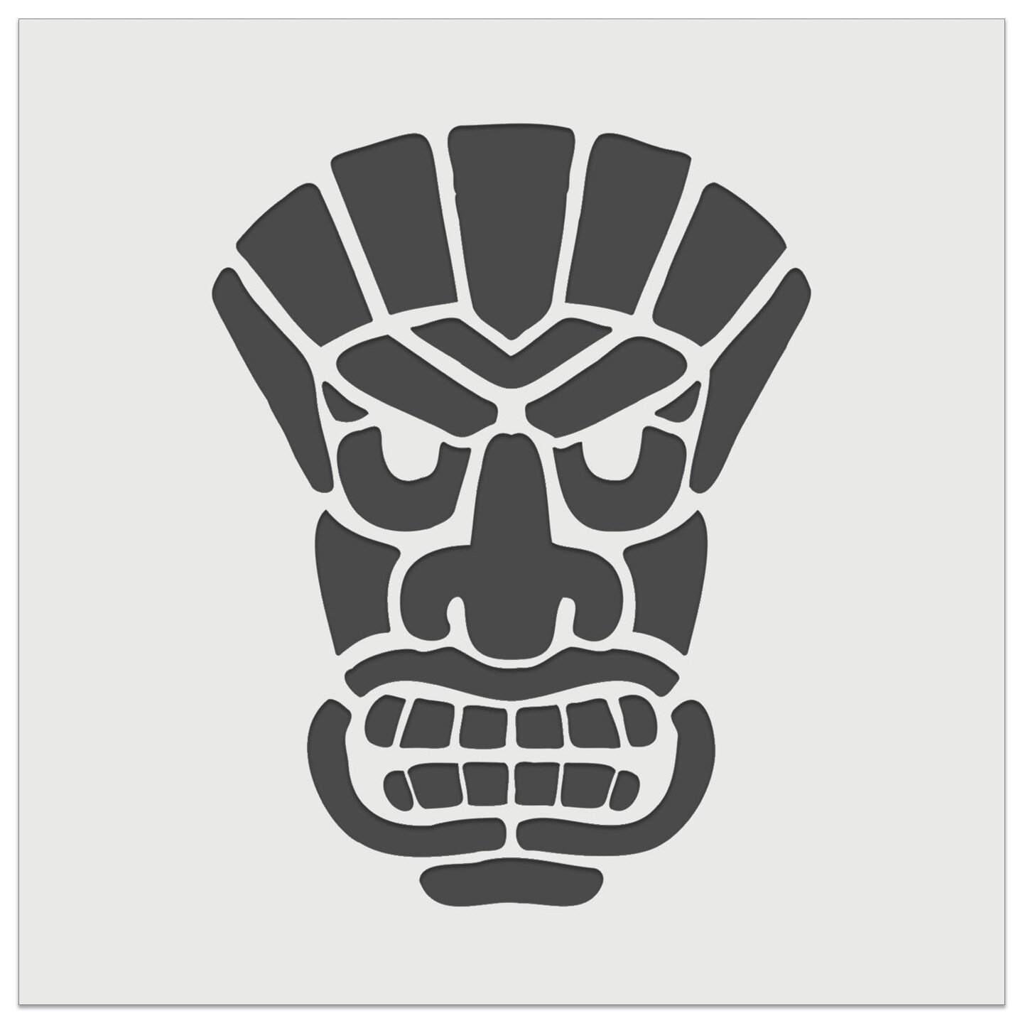 Tiki Mask Hawaii Luau Wall Cookie DIY Craft Reusable Stencil | Michaels
