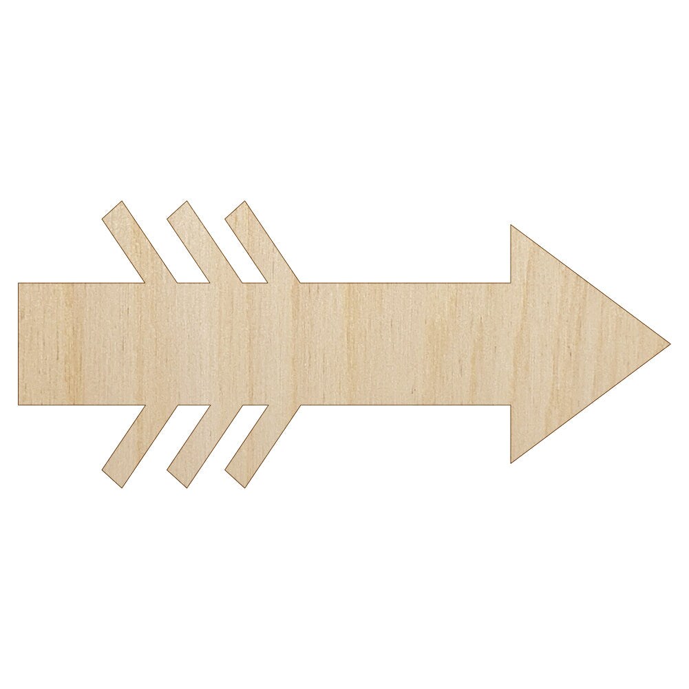 Fun Arrow Unfinished Wood Shape Piece Cutout for DIY Craft Projects ...