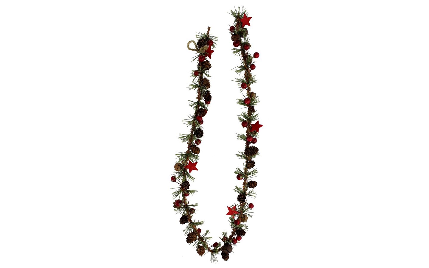 Spc Garland Spruce W/Mini Pinecones,Berries&Stars, Count: 1, Model ...