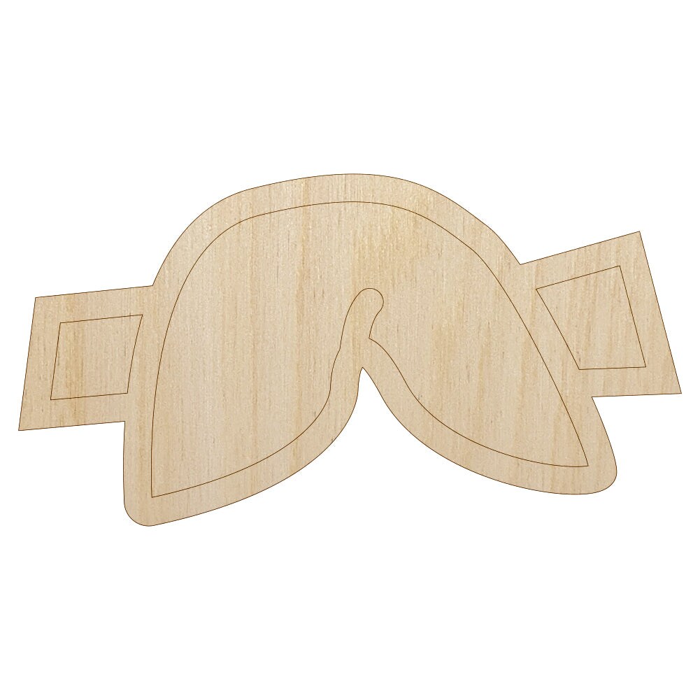 Fortune Cookie Doodle Unfinished Wood Shape Piece Cutout for DIY Craft ...