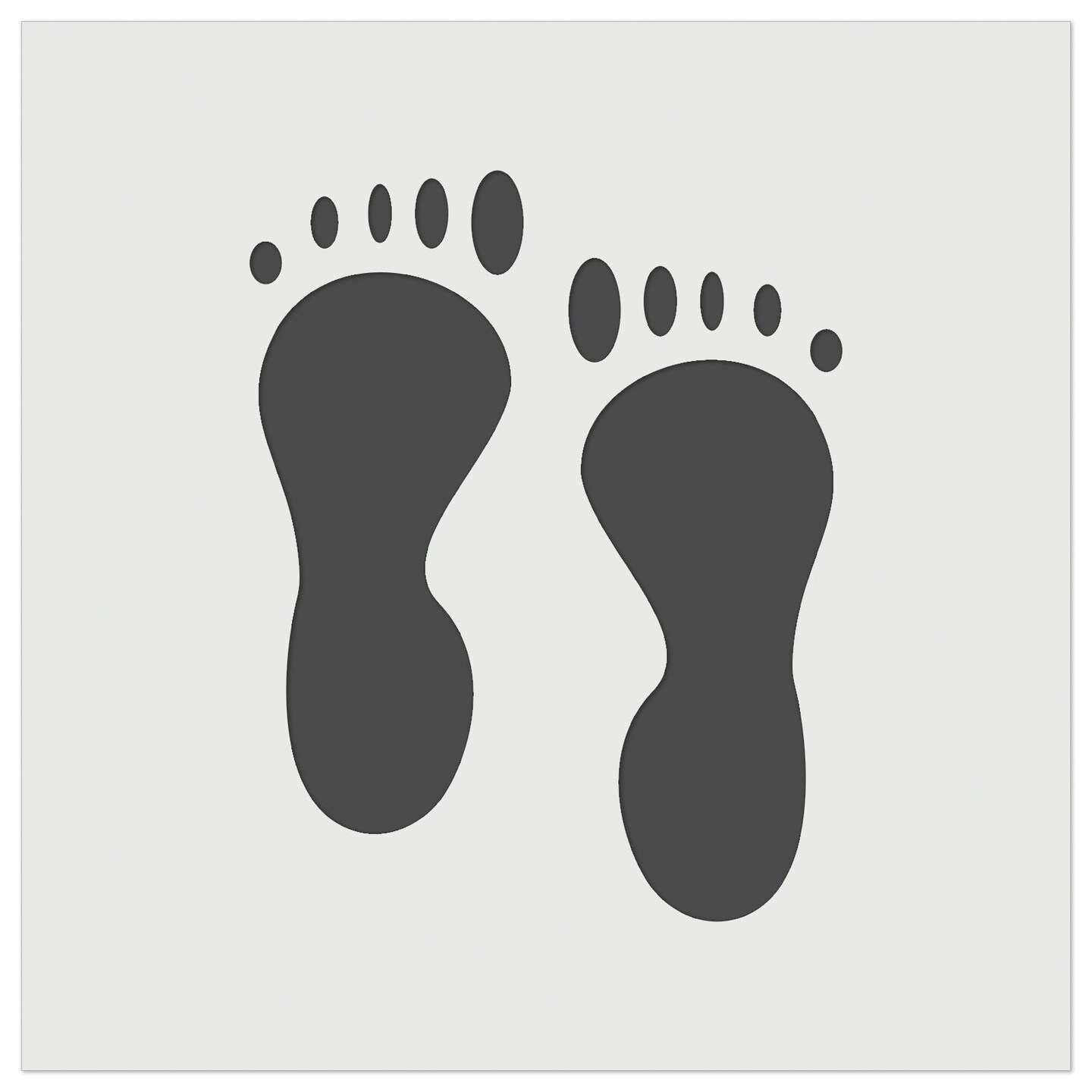 Foot Prints Solid Wall Cookie DIY Craft Reusable Stencil | Michaels