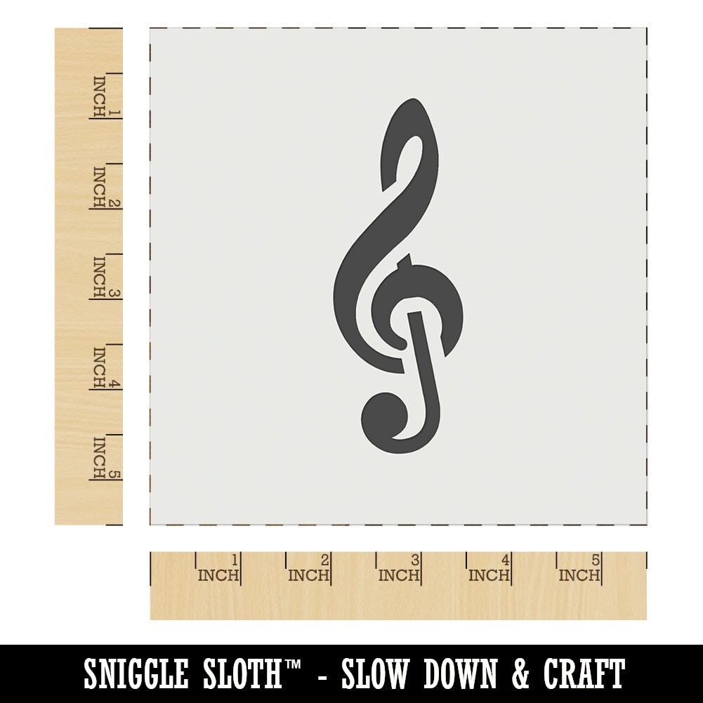 Treble Clef Music Wall Cookie DIY Craft Reusable Stencil | Michaels