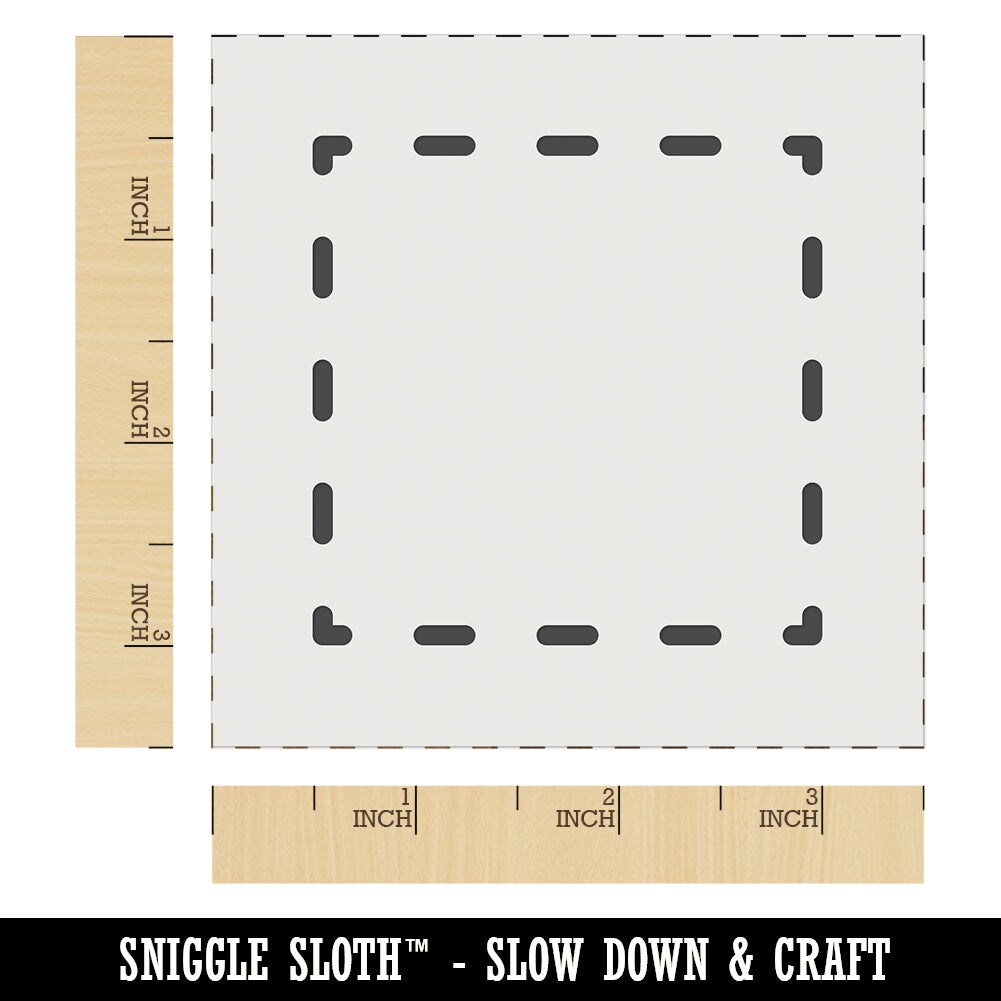 Dashed Square Outline Wall Cookie DIY Craft Reusable Stencil | Michaels