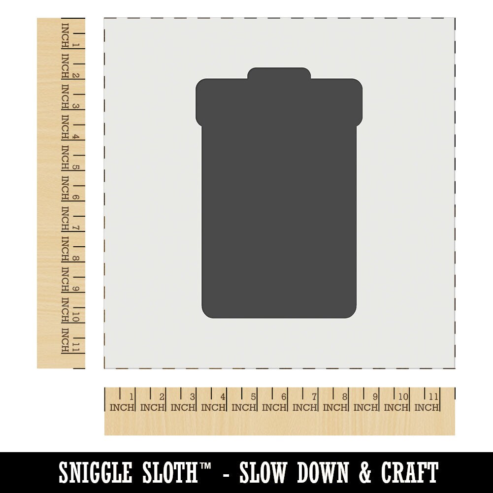 Garbage Trash Can Solid Wall Cookie DIY Craft Reusable Stencil | Michaels