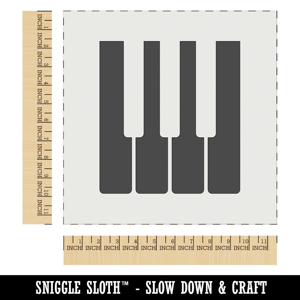 Piano Keys Music Wall Cookie DIY Craft Reusable Stencil | Michaels