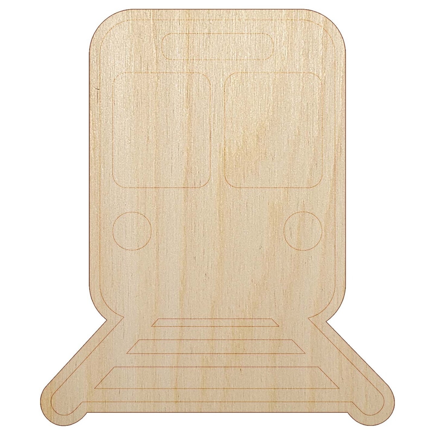 Train Tram Rail Railway Station Icon Unfinished Wood Shape Piece Cutout ...