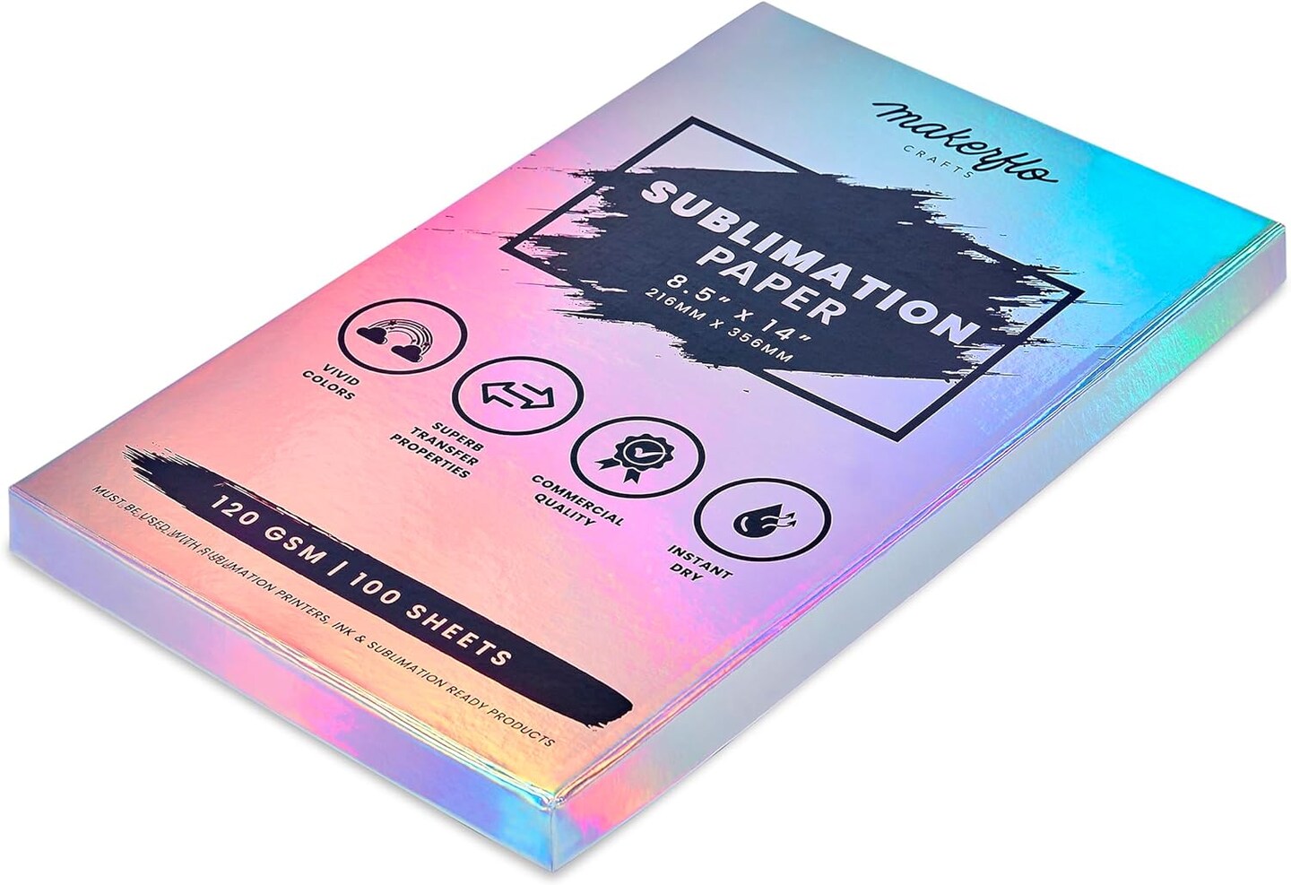 Makerflo Sublimation Paper 8.5 x 14 Inches 1000 Sheets Heat Transfer Paper for Tumblers T-Shirts ...