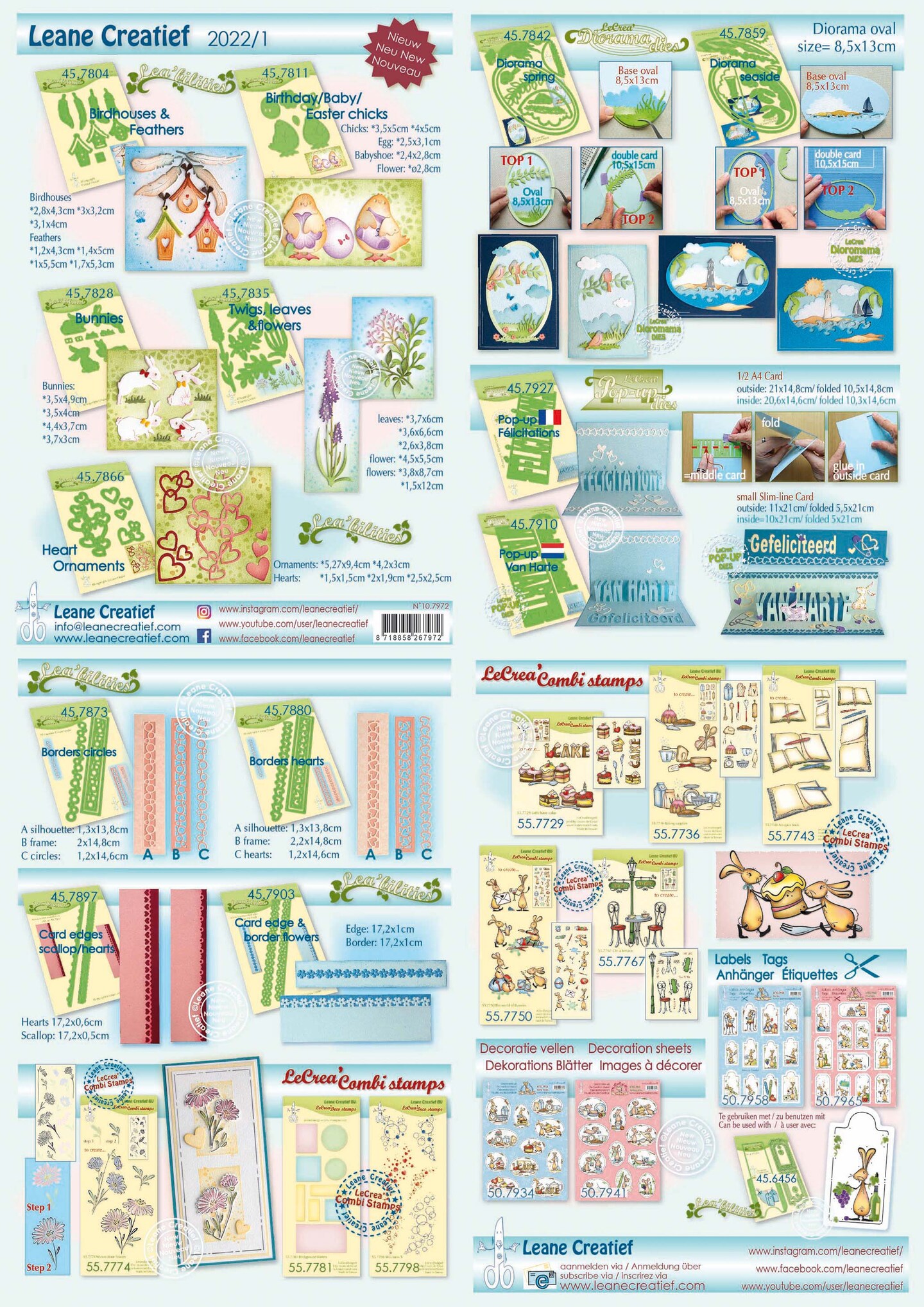 Leane Creatief A5 Leaflet With Overview New Collection 2022-1 | Michaels