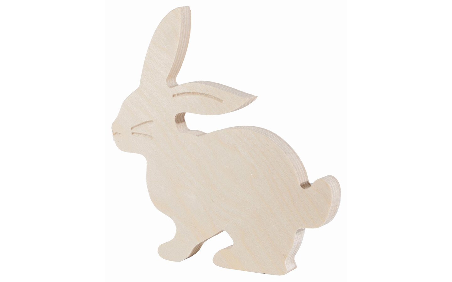 Good Wood By Leisure Arts Shape Bunny 6"X 6.38"X .5", Wooden Shapes ...