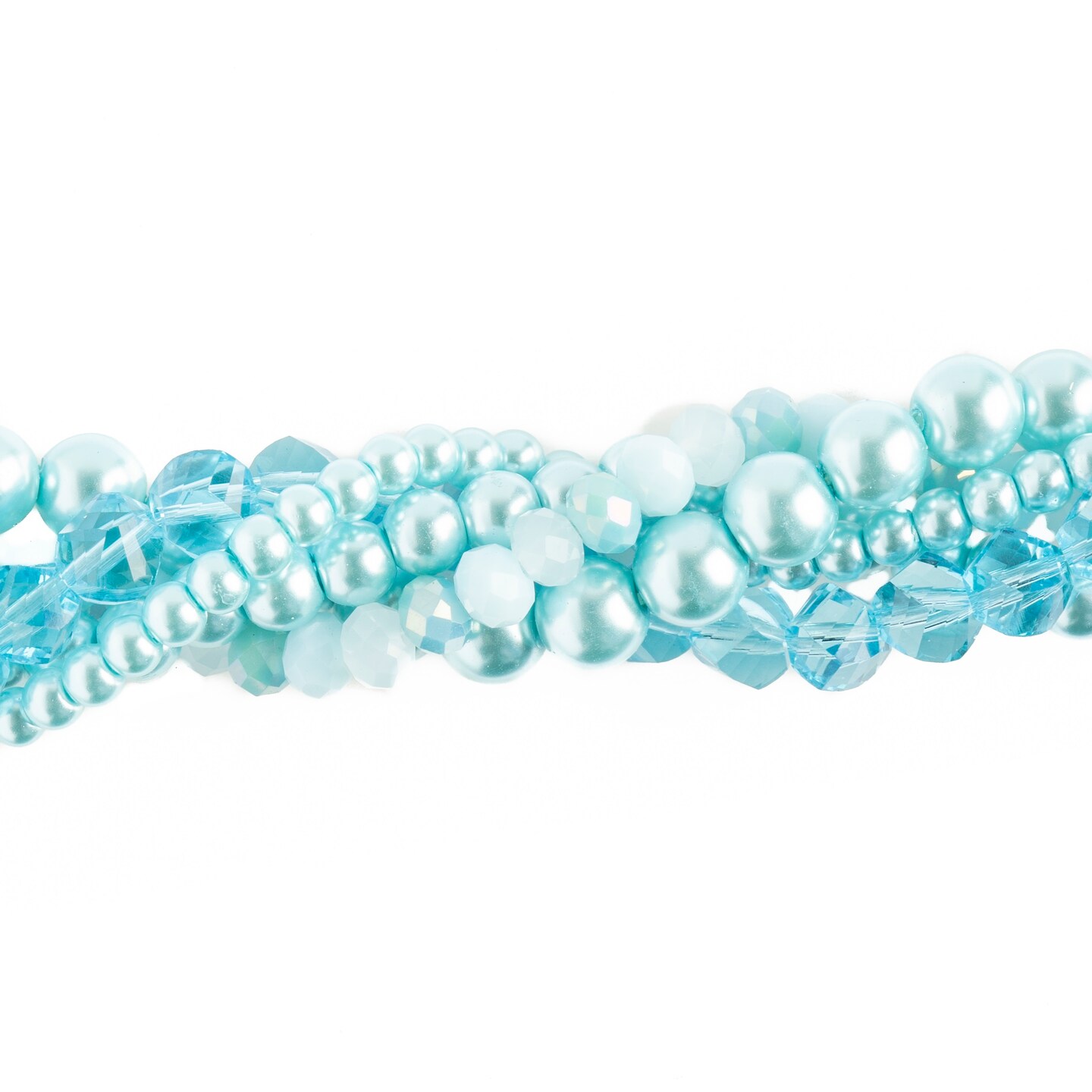 Crystal Lane DIY Bell Flower Twisted Glass & Pearls Beads, 5 Strands ...