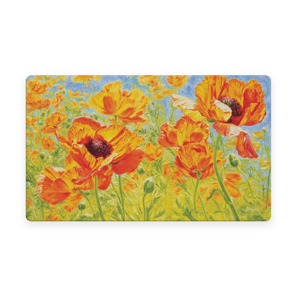 Pretty Poppies Door Mat (18 x 30") | Michaels