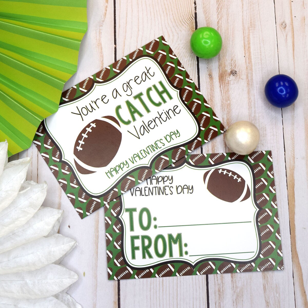 Football Classroom Valentine Exchange Cards | MakerPlace by Michaels