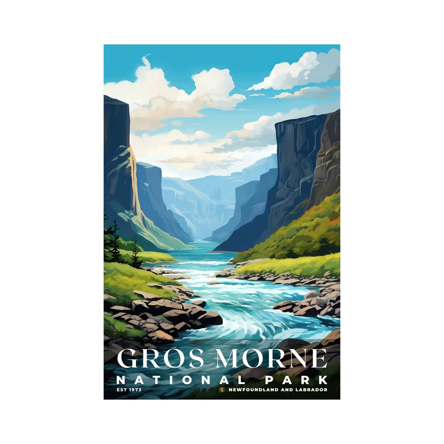 Gros Morne National Park Poster, Travel Print, Office Poster, Home ...