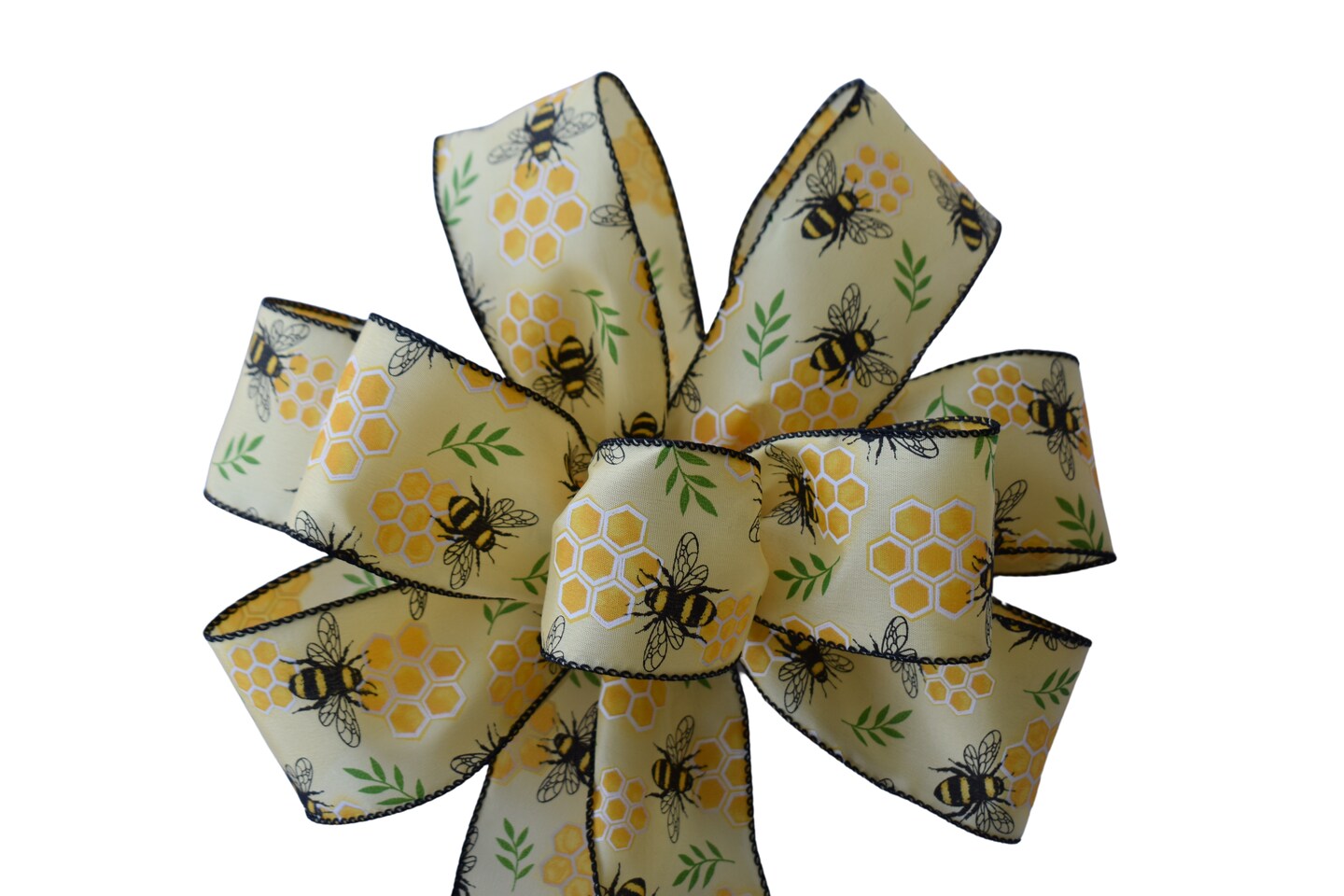 Spring Wired Wreath Bow - Honeycomb and Bees | MakerPlace by Michaels