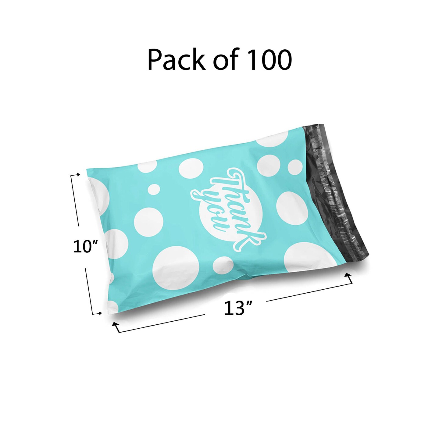 Elegant Glossy Multi-Language Thank You Poly Bags Mailer Envelopes ...