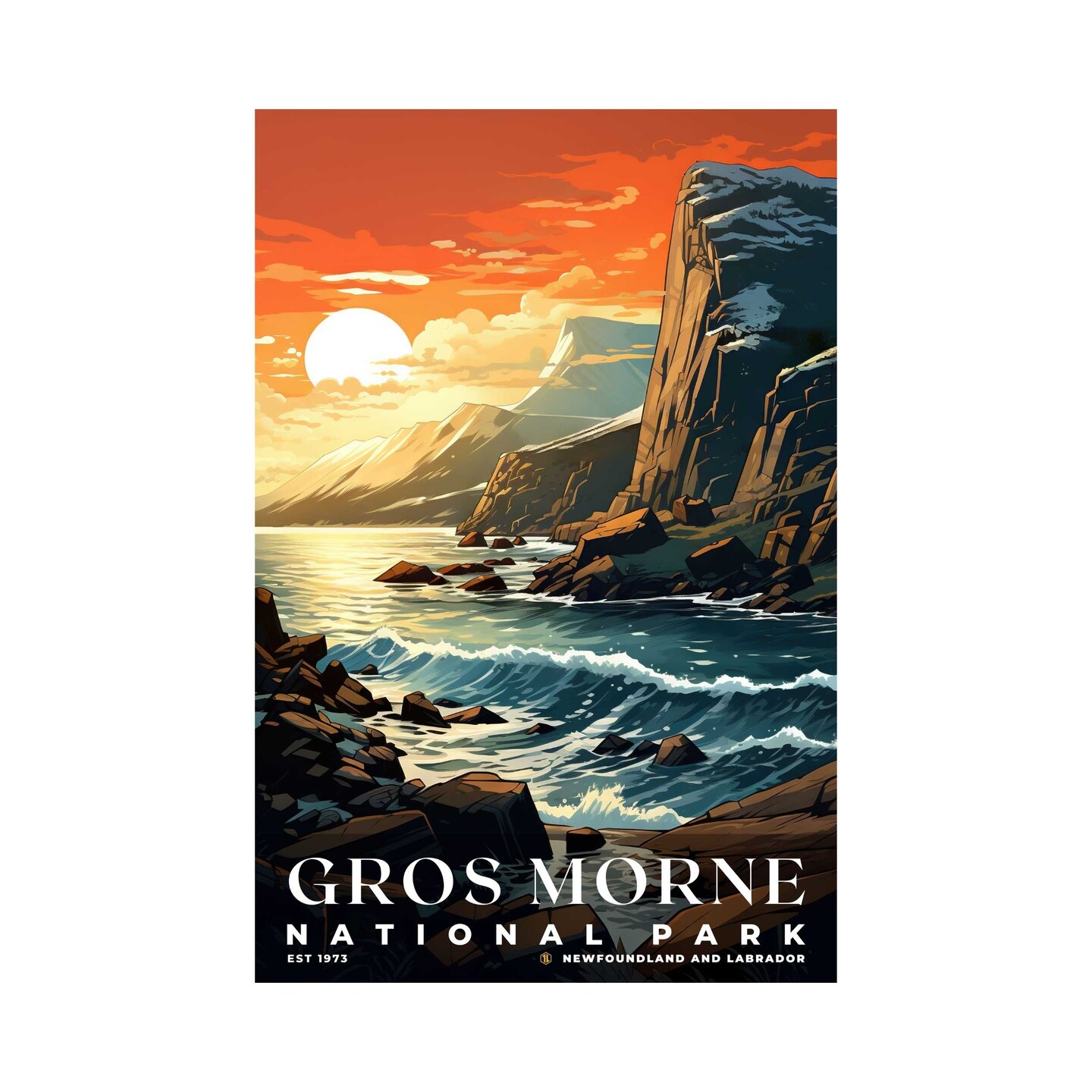 Gros Morne National Park Poster, Travel Print, Office Poster, Home ...
