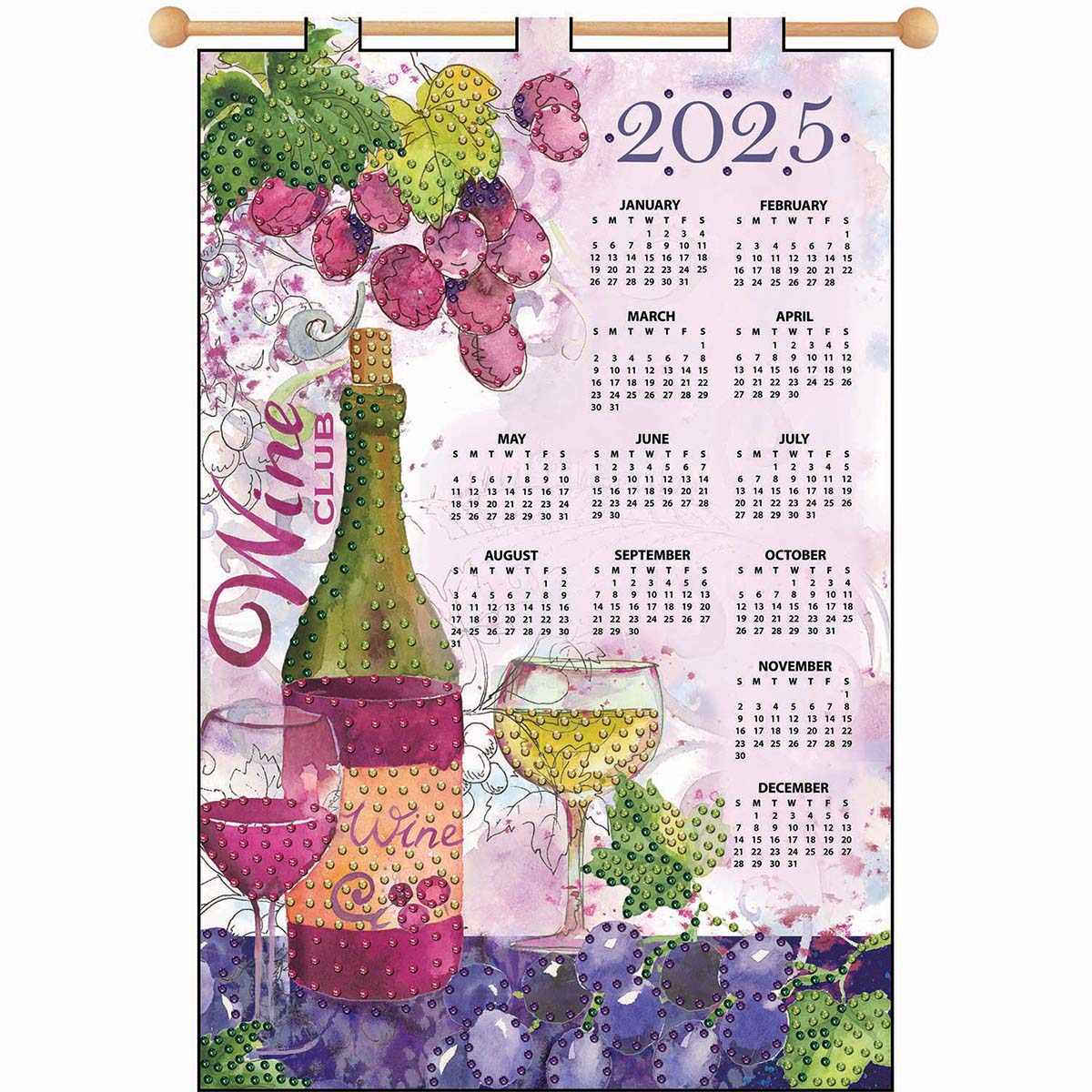 Design Works Wine Calendar Felt & Sequin Kit | Michaels