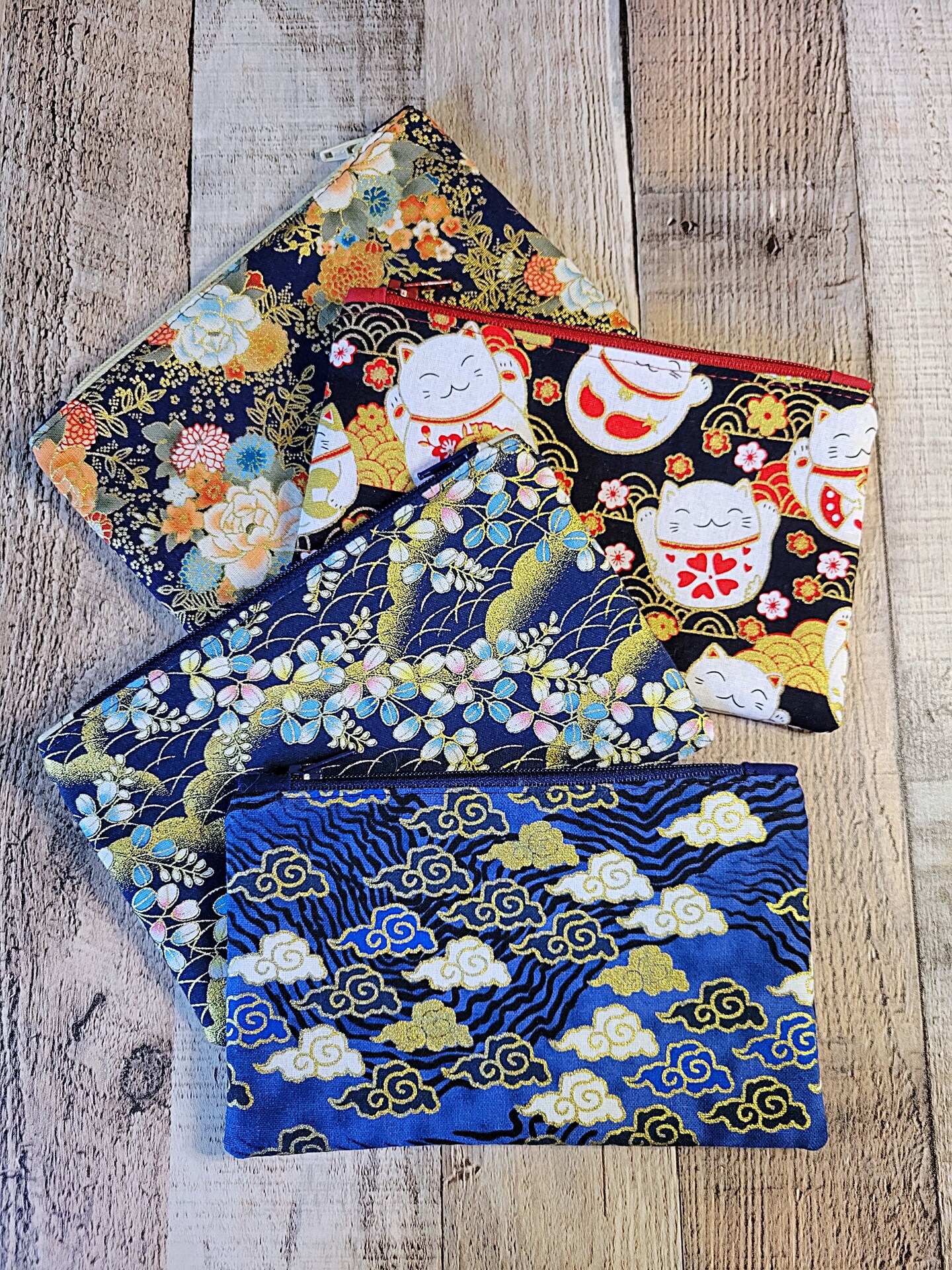 Asian Fabric Zippered Pouches | MakerPlace by Michaels