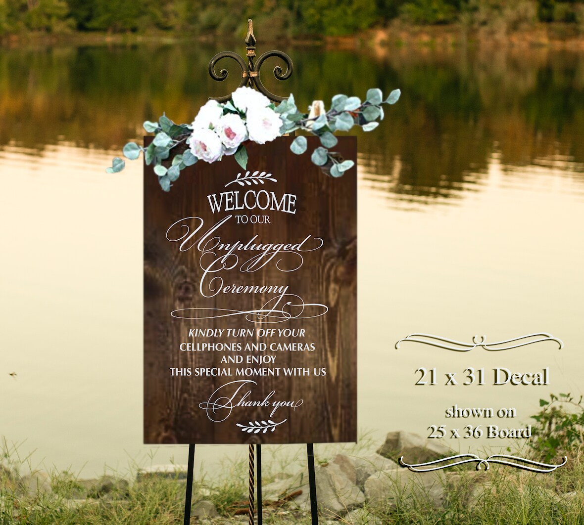 Custom Welcome Wedding Sign Decor Decal | DIY Wedding Sign Making ...