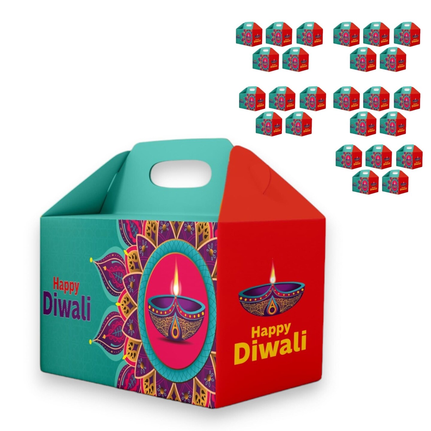 Bulk Diwali Gable Boxes, Happy Diwali Gift Box, Diwali Gifts, Diwali ...