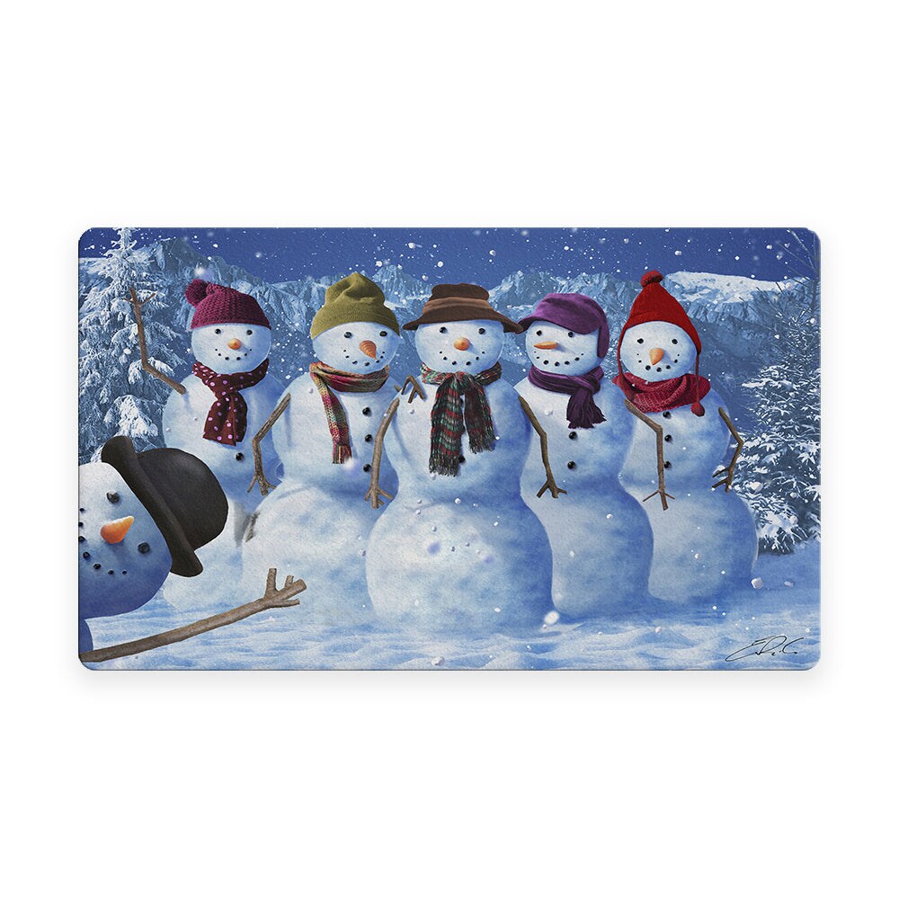 Snowman Photobomb Door Mat (18 x 30") | Michaels