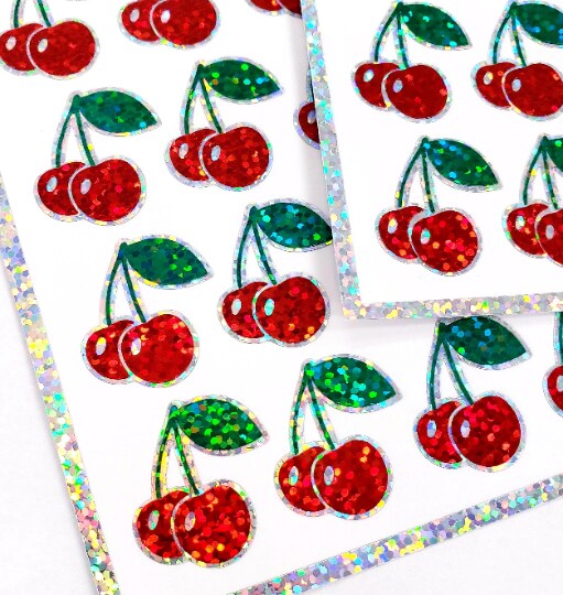 Red Cherry Stickers, set of 30 | MakerPlace by Michaels