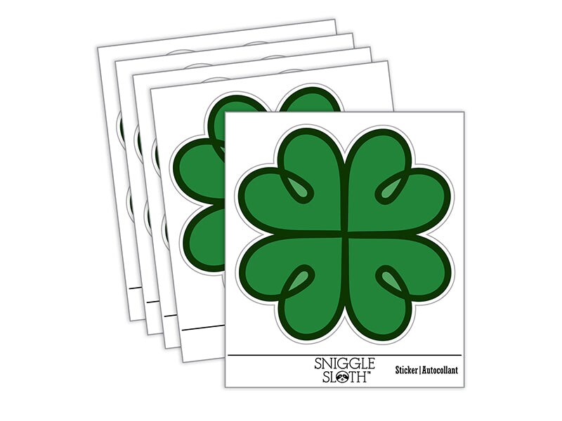 Four Leaf Lucky Clover Tribal Celtic Knot Waterproof Vinyl Phone Tablet ...