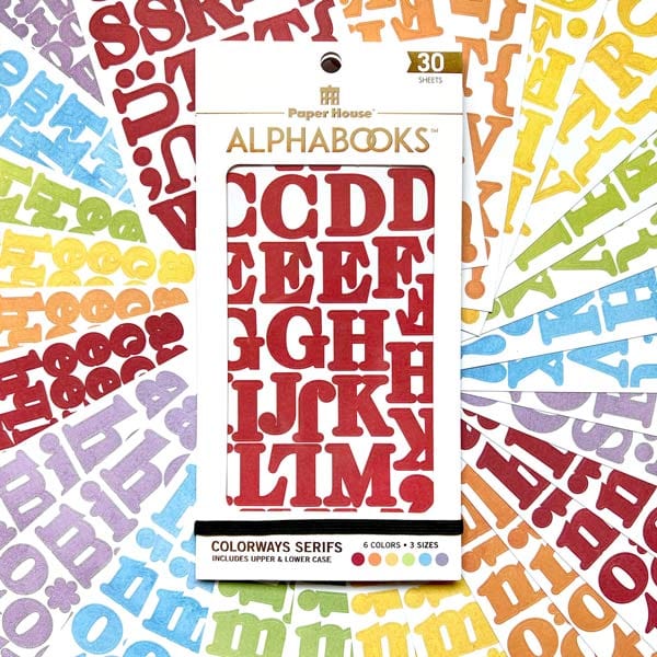 Alphabet Stickers - Alphabooks Colorways Serifs | Michaels