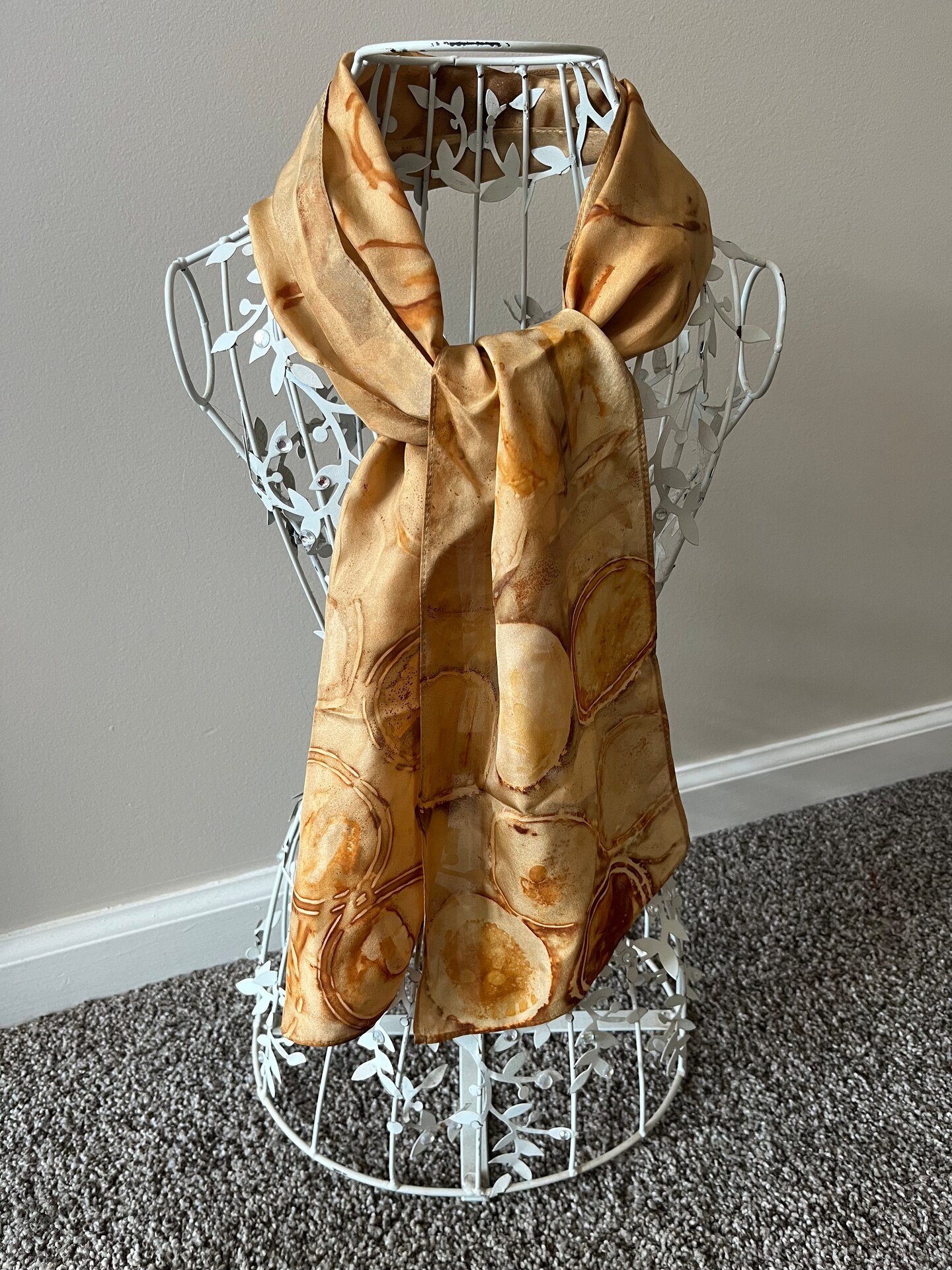 Rust Dyed Silk Scarf | MakerPlace by Michaels