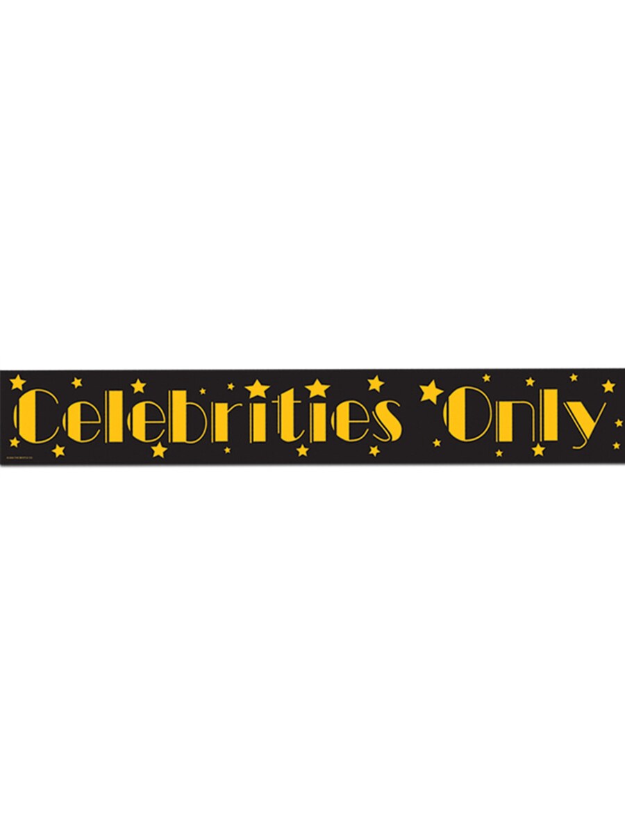 Hollywood Stars Celebrities Only Party Tape Halloween Decoration 3" x ...